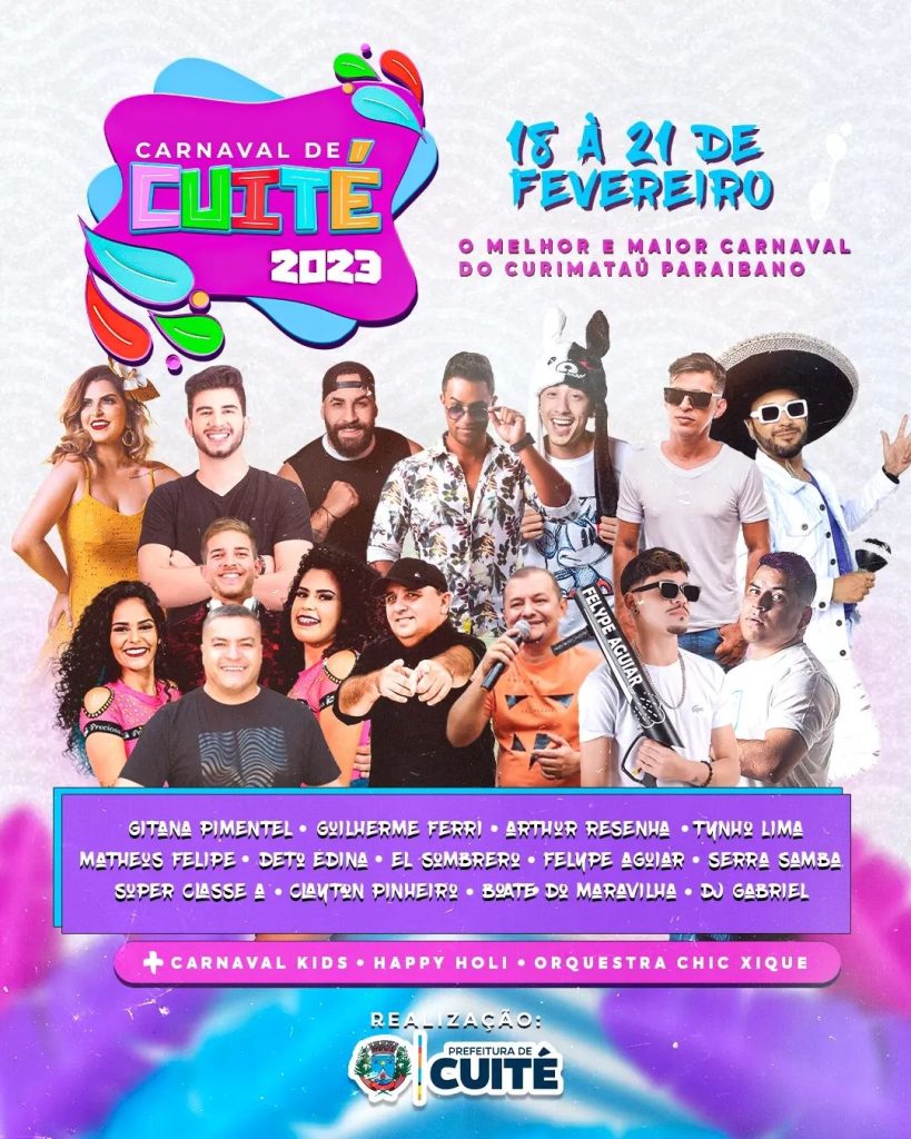Prefeitura de Cuité divulga programação do Carnaval de Cuité • Giro ...
